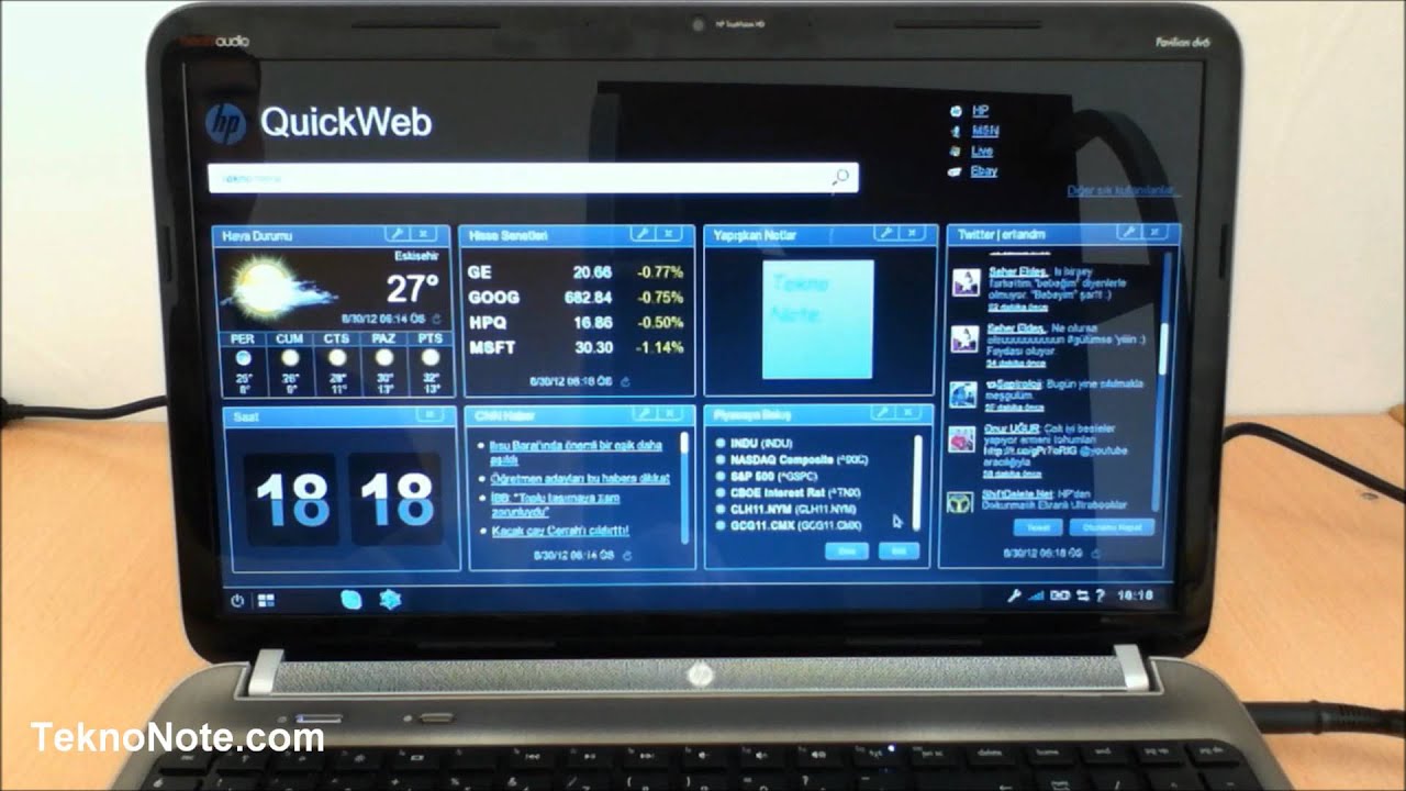 HP QuickWeb Video İnceleme | TeknoNote.com - YouTube