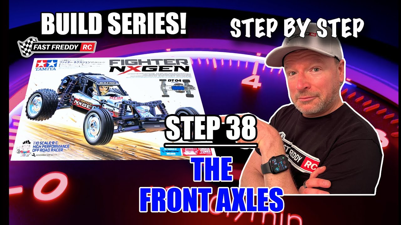 Tamiya FIGHTER NXGEN - Step 38 - The Front Axles - YouTube