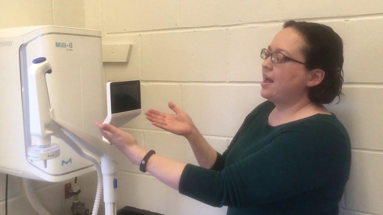 Instructions for using Millipore MilliQ Water Purification System - YouTube