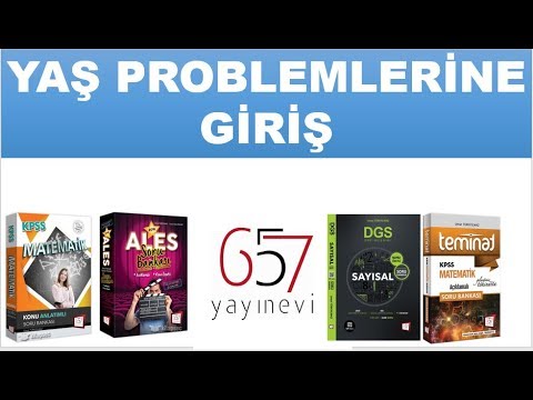 Yaş Problemlerine Giriş - KPSS - ALES - DGS - Umut Türkyılmaz