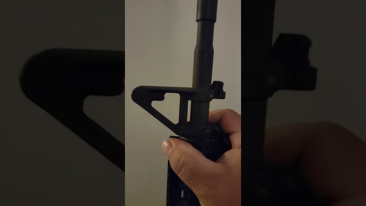 Ar15 canted front sight base fix - YouTube
