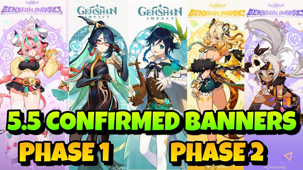 GENSHIN VERSION 5.5 CONFIRMED BANNERS | XIANYUN, XILONEN & VENTI RERUN ...