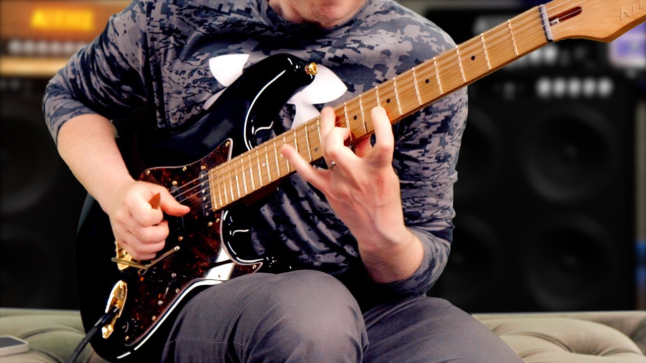 Hard Guitar Riff, with new Favourite Clean Tone - YouTube