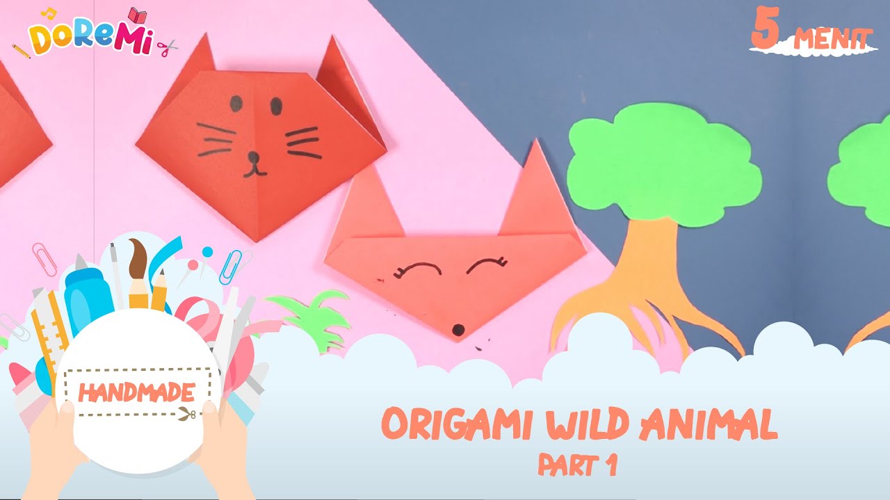 Membuat Origami Kucing, Serigala, Kelinci | HAND MADE - YouTube