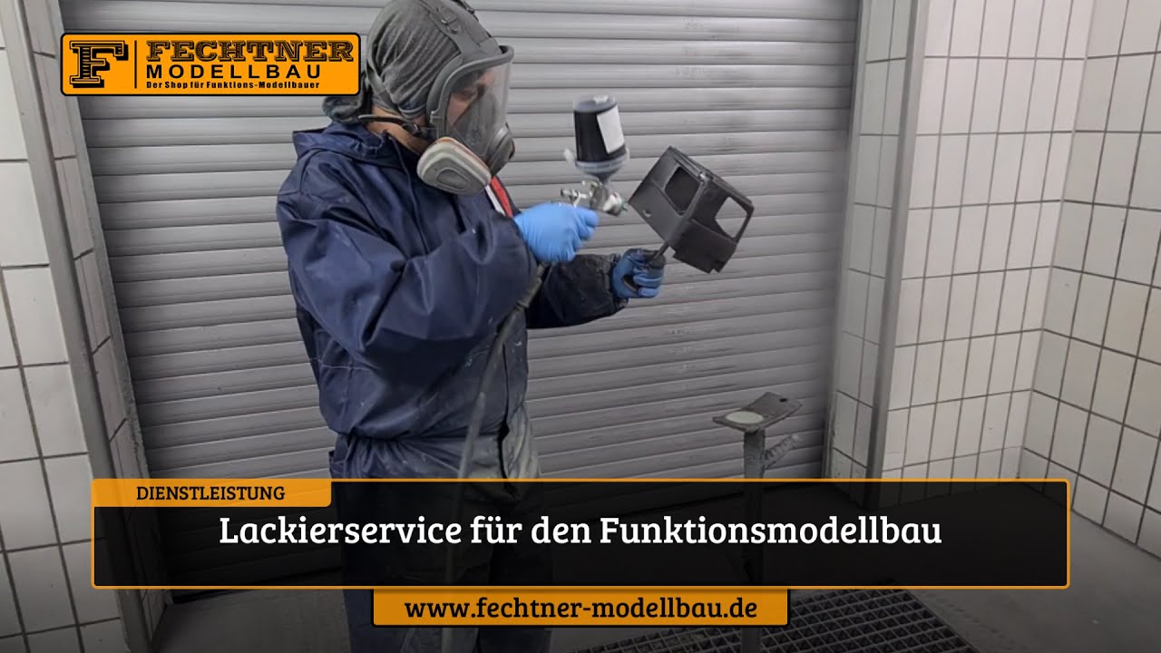 Lackierservice für den Funktionsmodellbau bei Fechtner-Modellbau - YouTube