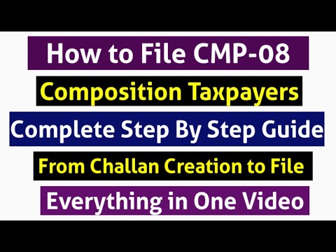 How to File CMP-08?|Step by Step Guide for CMP-08 Filing| CMP-08 कैसे ...