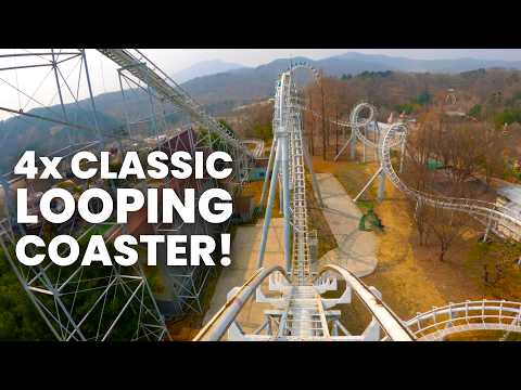 Rolling X-Train Front Row POV Everland's First Big Roller Coaster!