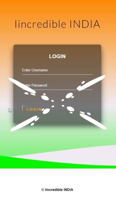 Incredible India Login Page Design Using HTML and CSS #html S#code # ...
