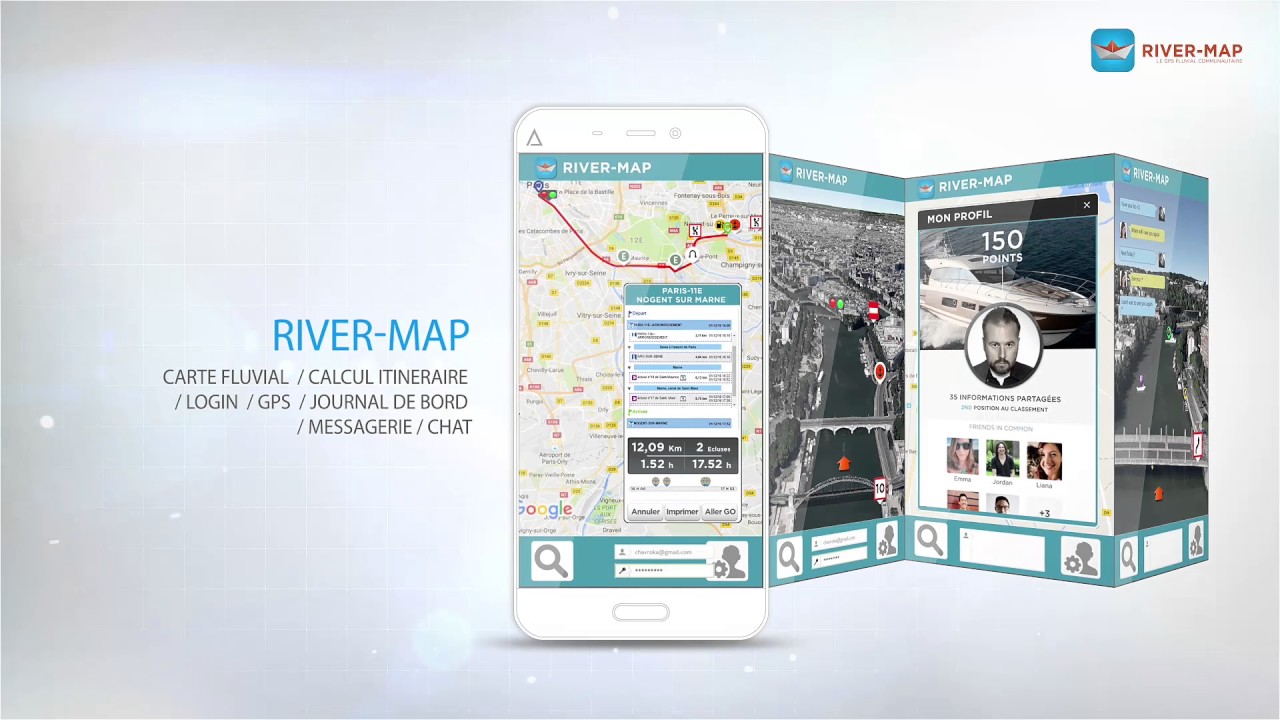 RIVER-MAP - Le GPS fluvial communautaire - YouTube