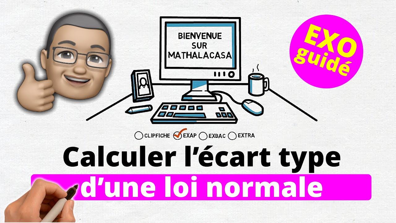 Calculer l'écart type d'une loi normale - YouTube