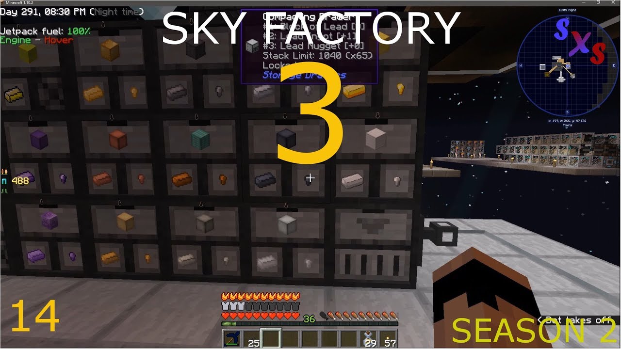 Sky Factory 3 S2 - 14 - Compacting Drawers and Solderer Automation ...
