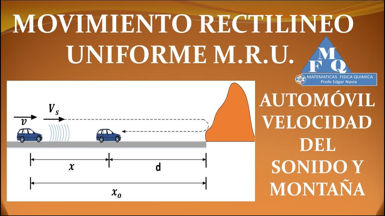 MOVIMIENTO RECTILINEO UNIFORME M.R.U. AUTOMÓVIL CON VELOCIDAD CONSTANTE ...