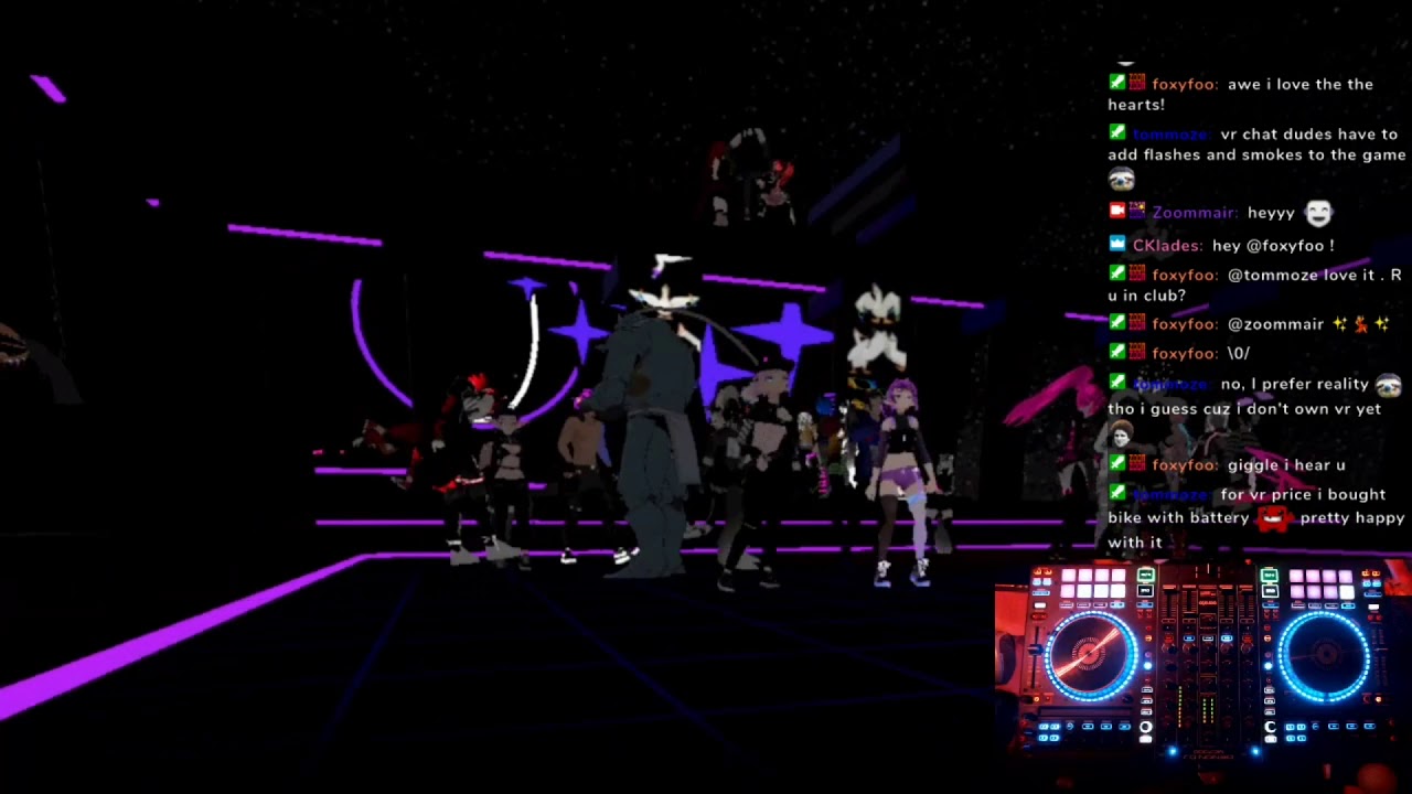 DJ Set in VRChat for Gdub's Birthday | Zoommair Stream Highlights July ...