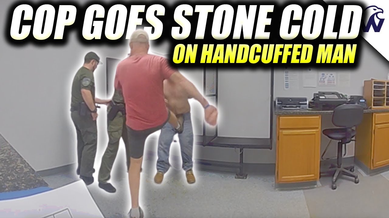 Cop Turns Into Stone Cold And Assaults A Handcuffed Man - YouTube