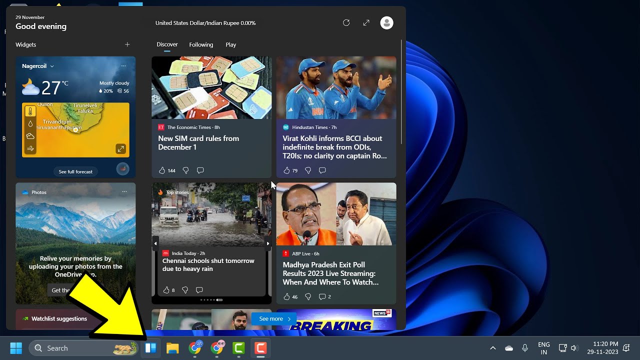 How To Remove News and Weather Widgets from Taskbar in Windows 11 ...