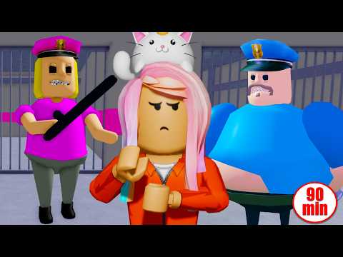 Roblox Prison Escape Story Compilation (90 Minutes)