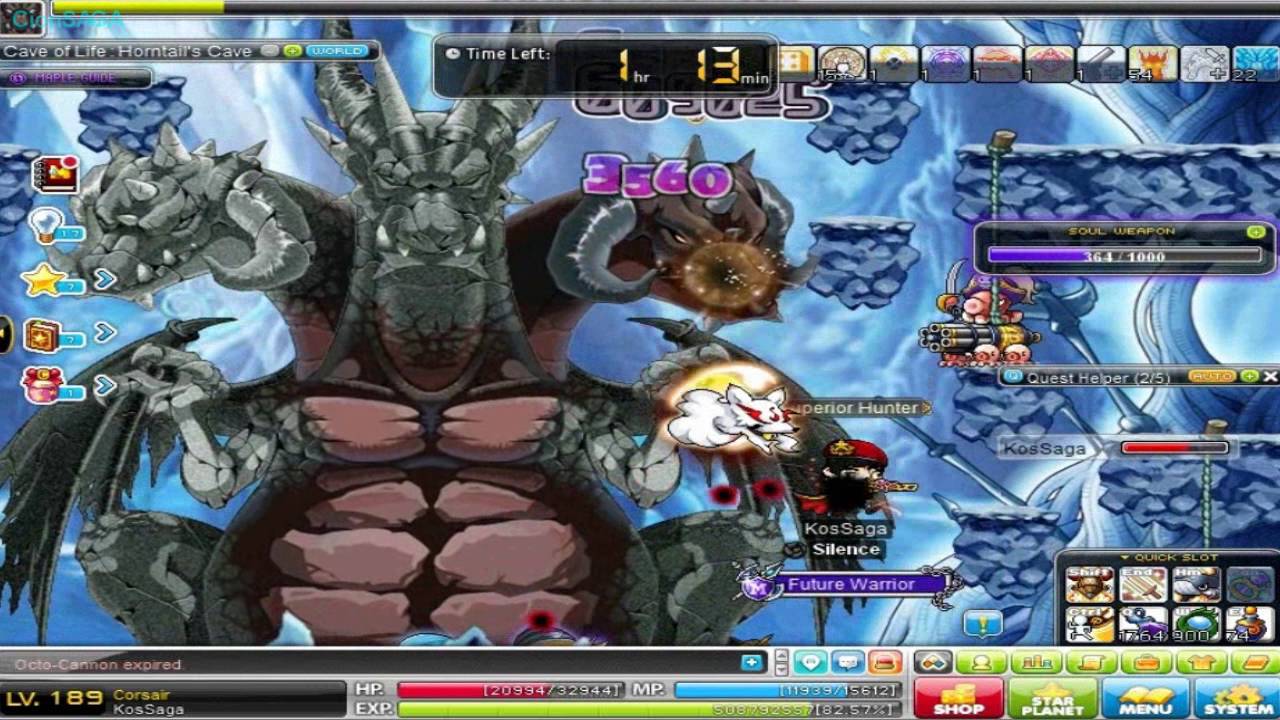 [MapleStory] Corsair VS Horntail (Normal) - YouTube