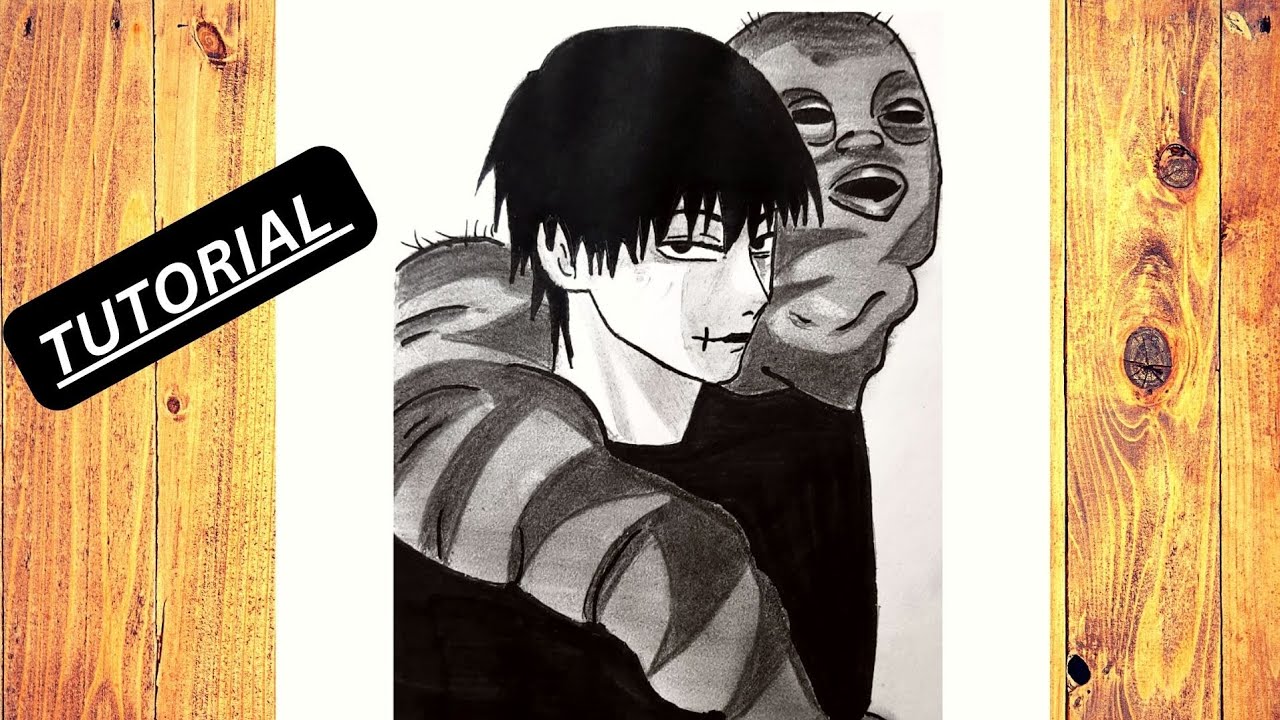 how to draw Toji Fushiguro // How to draw Toji Fushiguro // How to draw ...