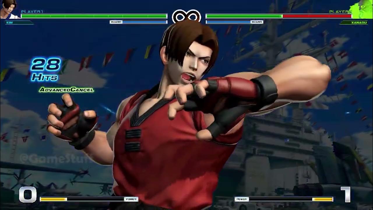 KOF XIV Kim Kaphwan 50-Hit Stun Combo - YouTube
