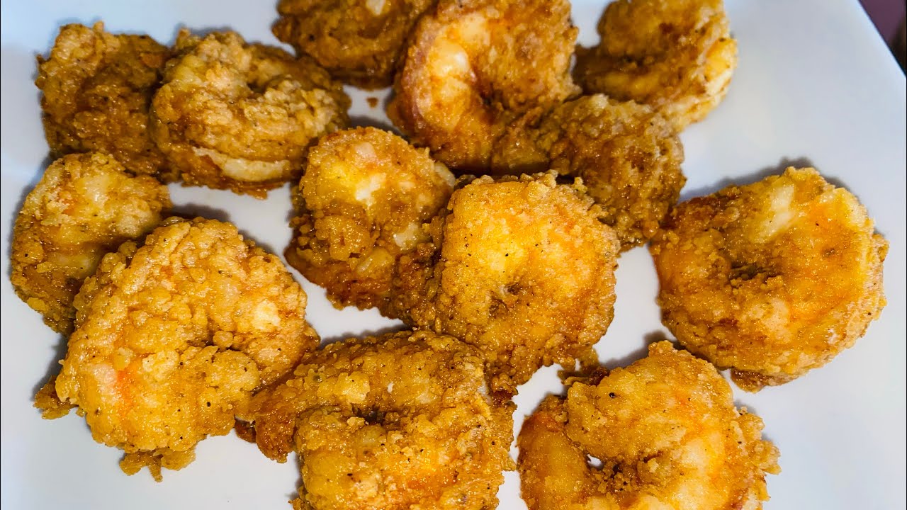 Extra Crunchy Jumbo Fried Shrimp - YouTube