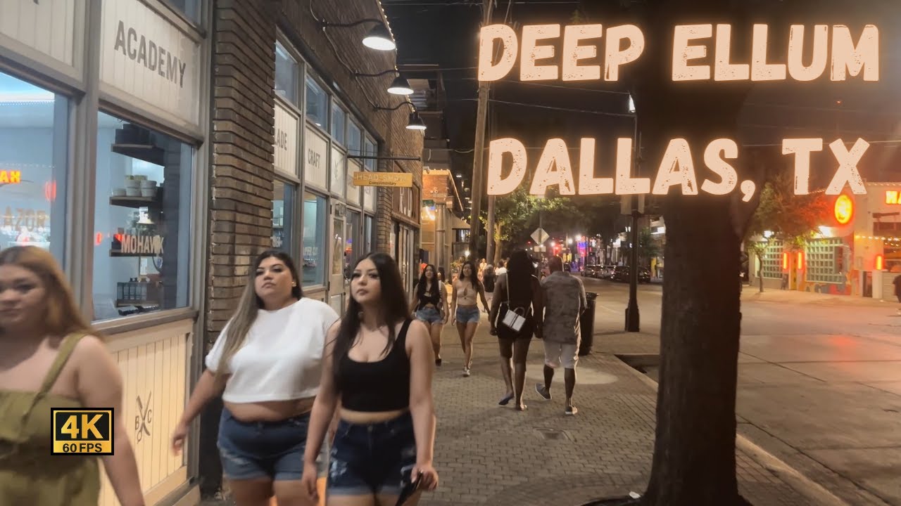 Deep Ellum | Dallas, TX | Hot Summer Evening Walking Tour - YouTube
