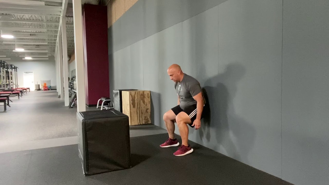 Wall Sit to Box Jump - YouTube