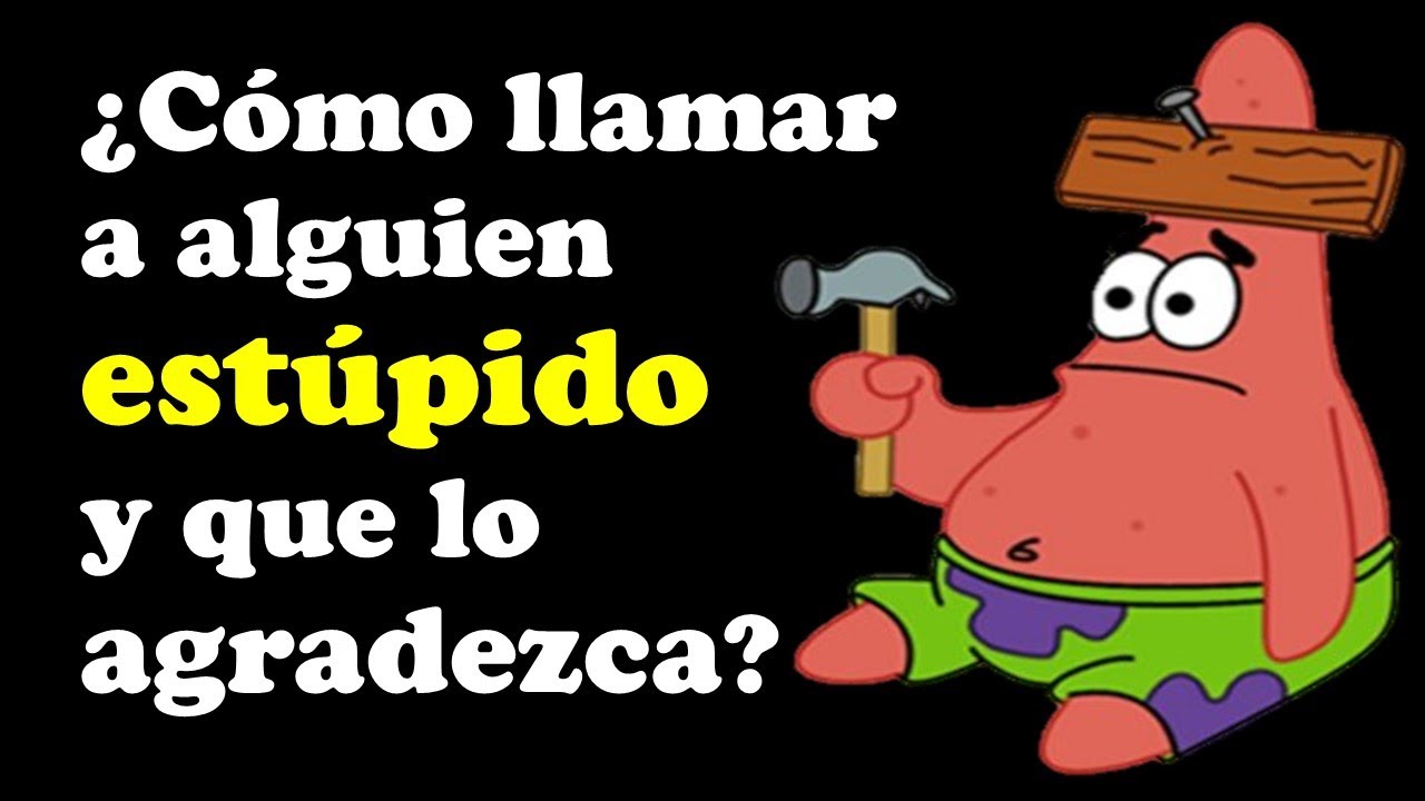 ¿Cómo llamar a alguien estúpido y que lo agradezca? - YouTube