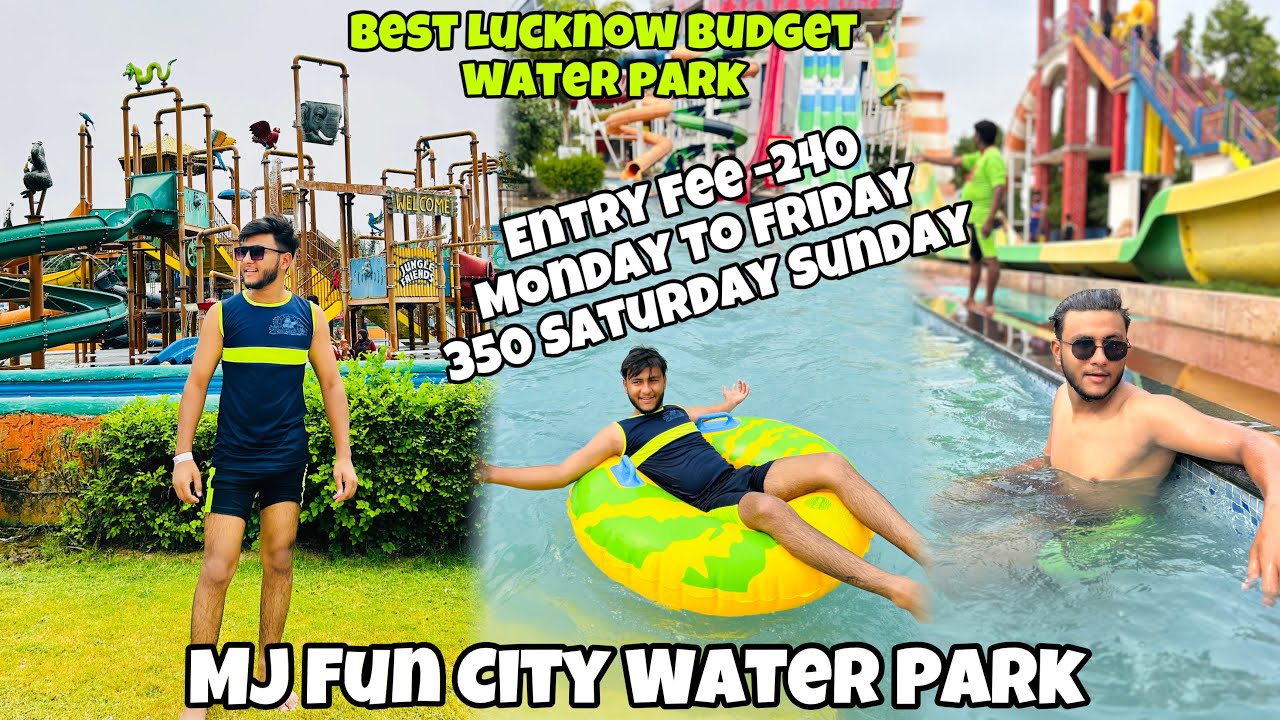MJ Fun City Lucknow water Park 💦 All details || MJ Fun City water park ...