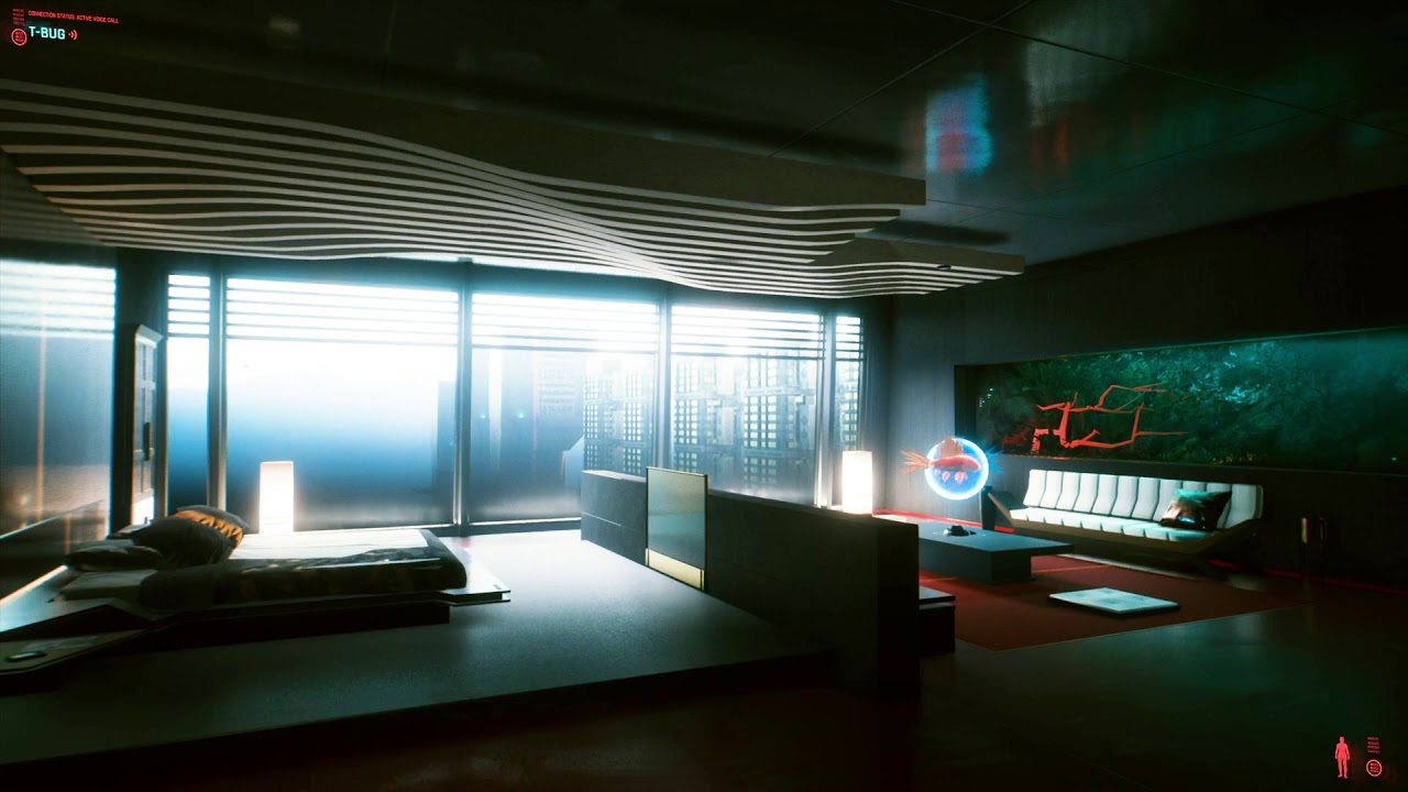 Cyberpunk 2077 - Konpeki Plaza Hotel Room Ambiance (creaking, distant ...