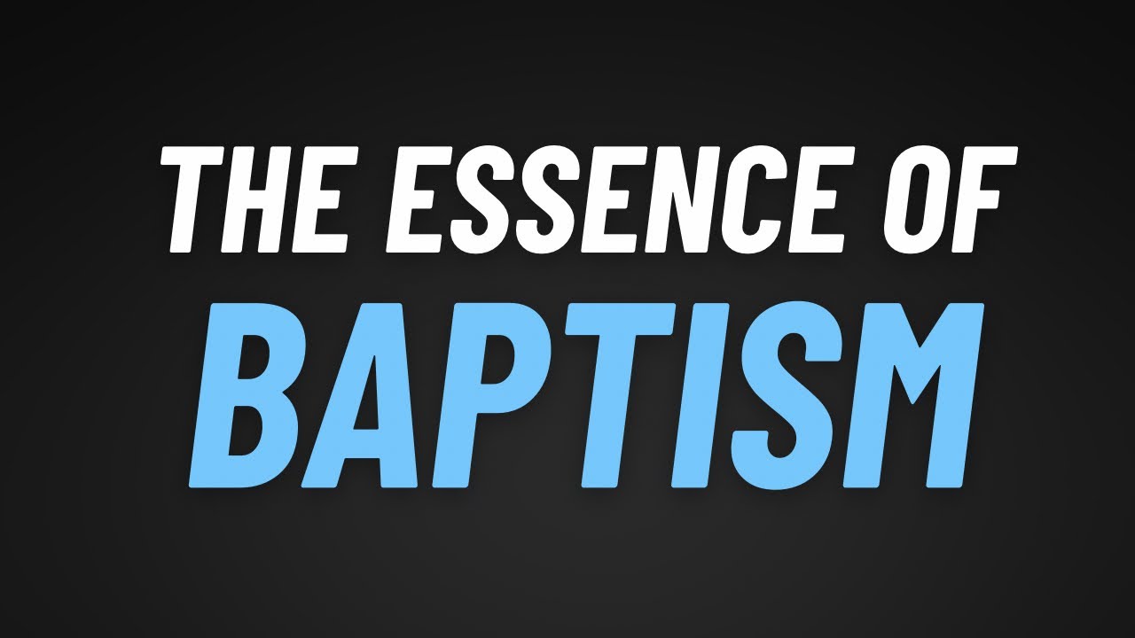 The Essence of BABTISM: Why it is Important! Sermon by Pastor Eric ...