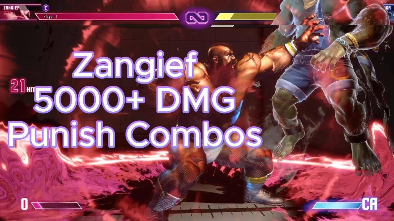 Zangief 5000+ Max Damage Punish Combos - YouTube