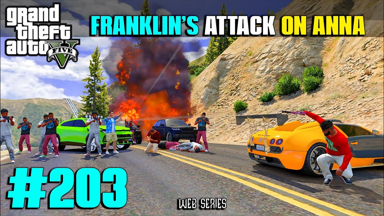 GTA 5 webseries | FRANKLINS ATTACK ON ANNA | GTA 5 Web Series Malayalam ...