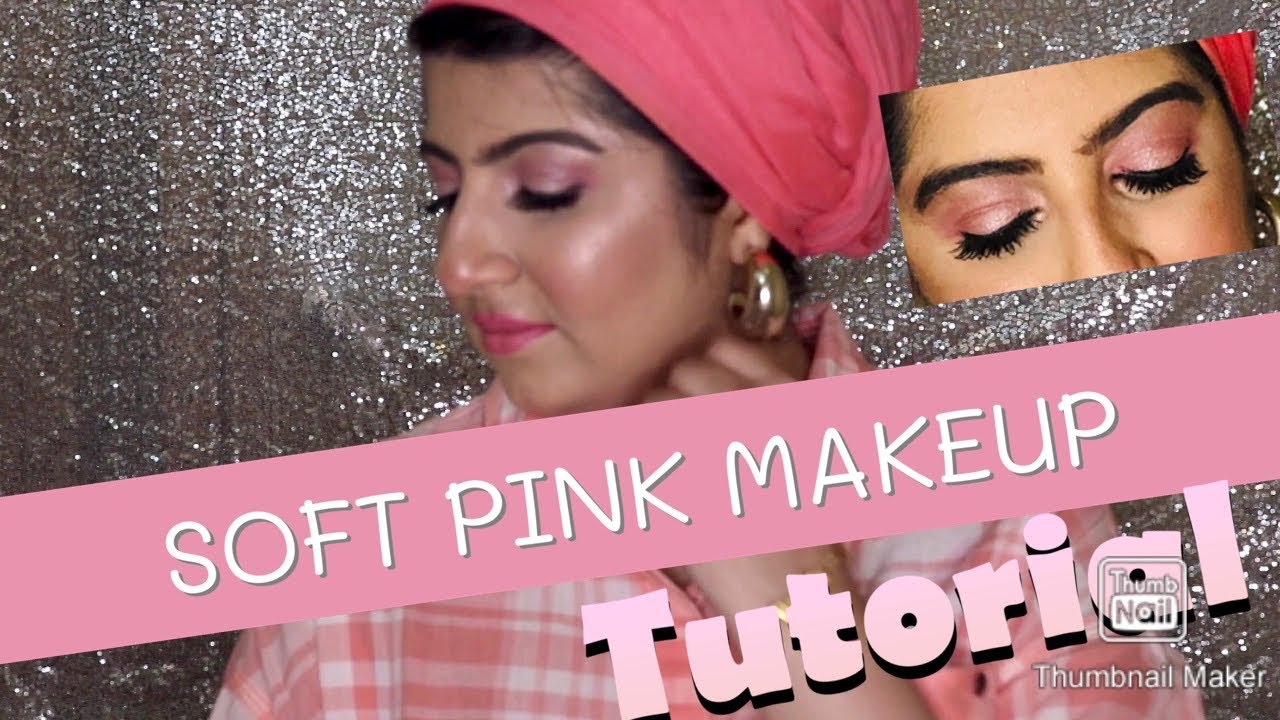 Soft pink makeup look | Tutorial - YouTube