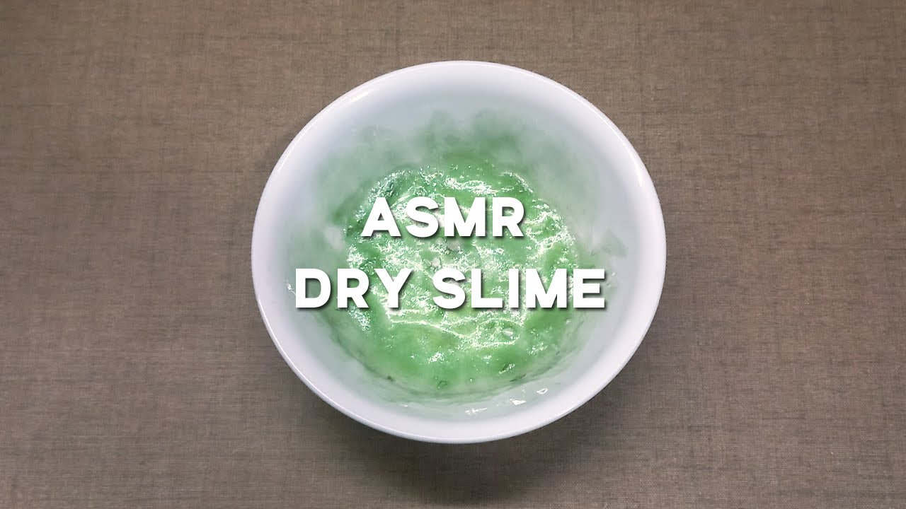 ASMR Oddly Satisfying Dry Slime | A New Experience with Slime ASMR ...