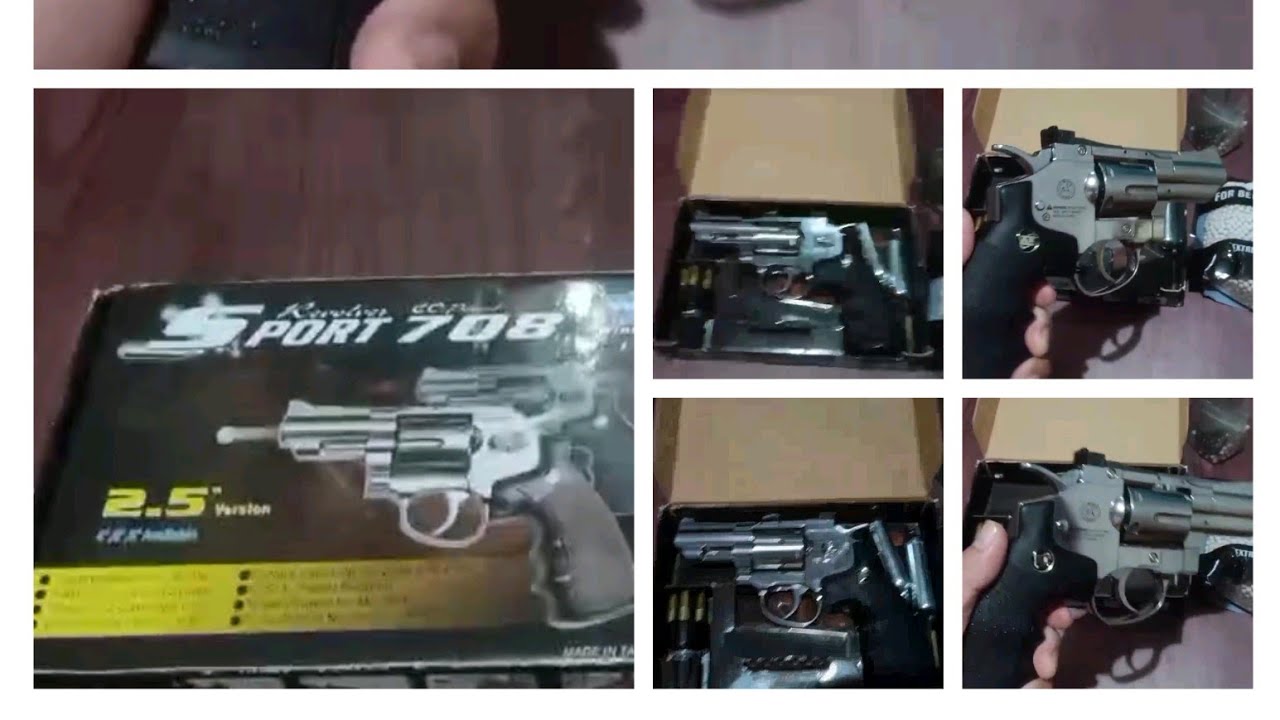 25 meters range test 0.28g BB's || WinGun Revolver Sports 708 CO2 ...