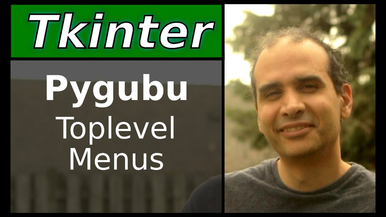 Tkinter - Pygubu Designer - Menus - YouTube