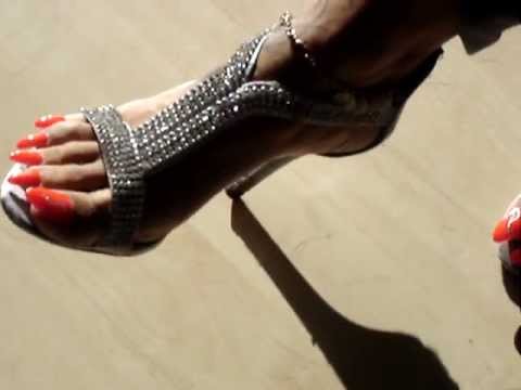 Long Red Toenails - YouTube