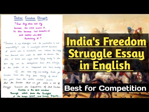 indian Freedom Struggle Essay // Essay on Indian Freedom Struggle in ...