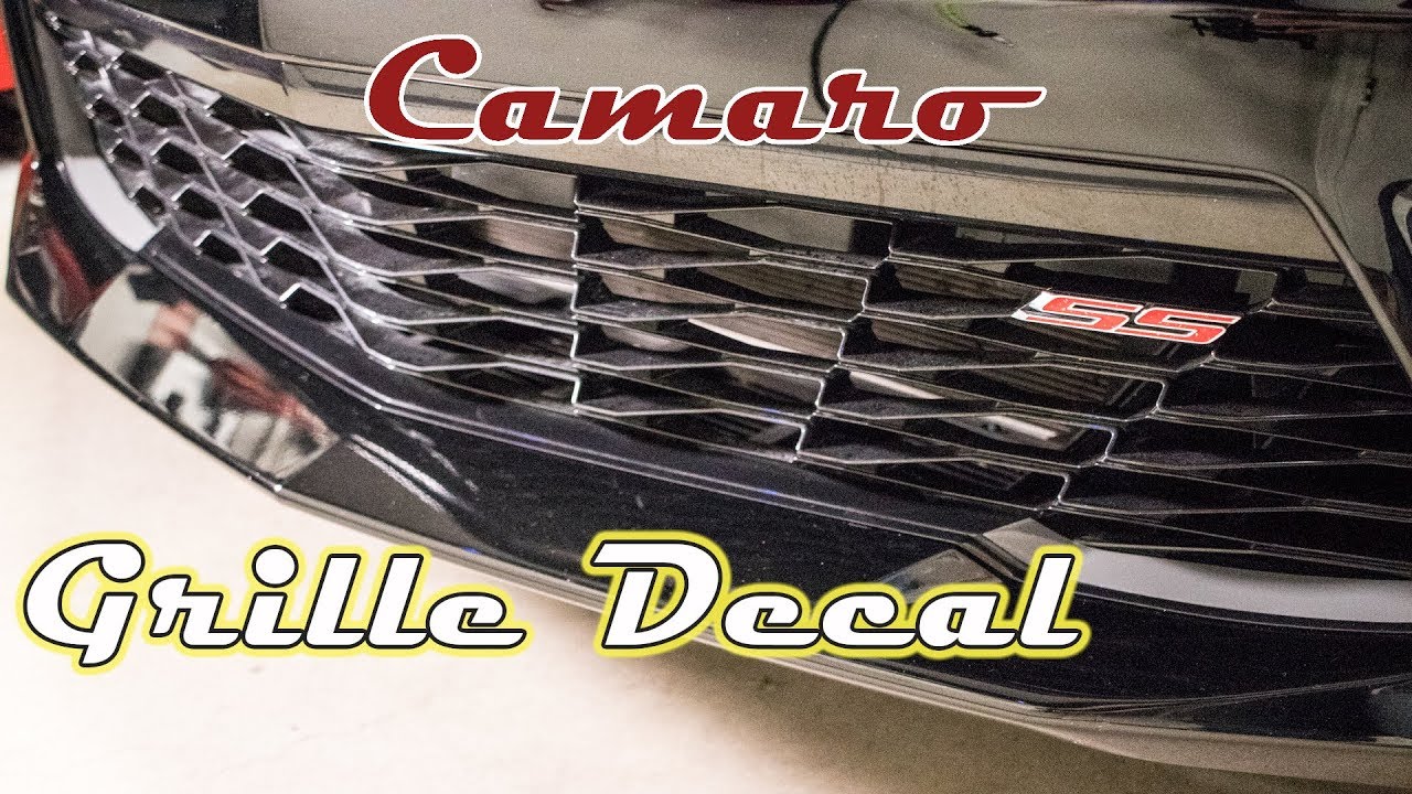 6LE Designs 6th Gen Camaro Front Grille Decal that doesnt break the ...