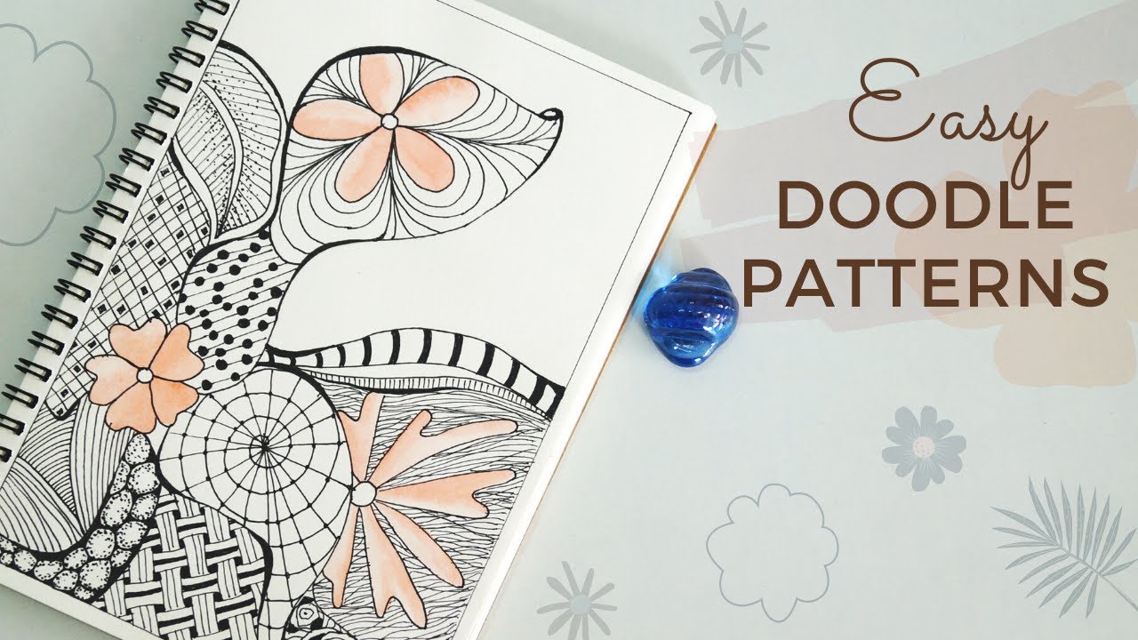 Easy doodle zentangle zendoodle pattern for beginners || Doodle with ...
