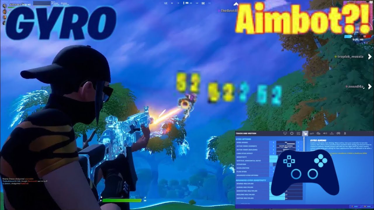 New Best *GYRO* Aimbot Controller Fortnite Settings for 100% Accuracy 🎯 ...