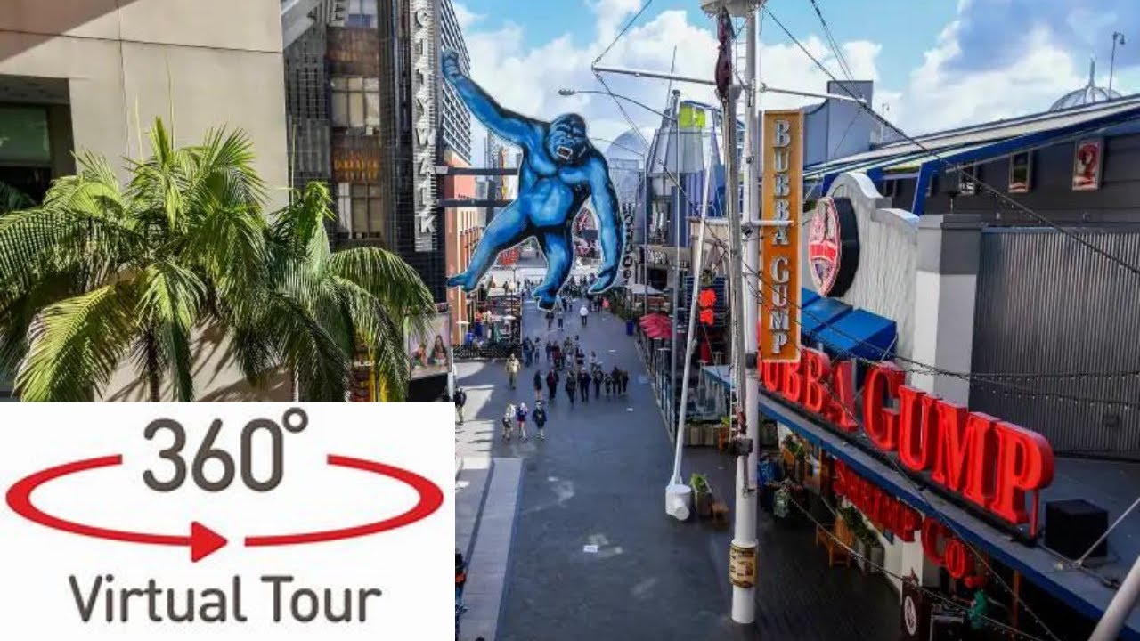 Universal Citywalk Hollywood - 360° 4k Immersive Walking Tour - YouTube
