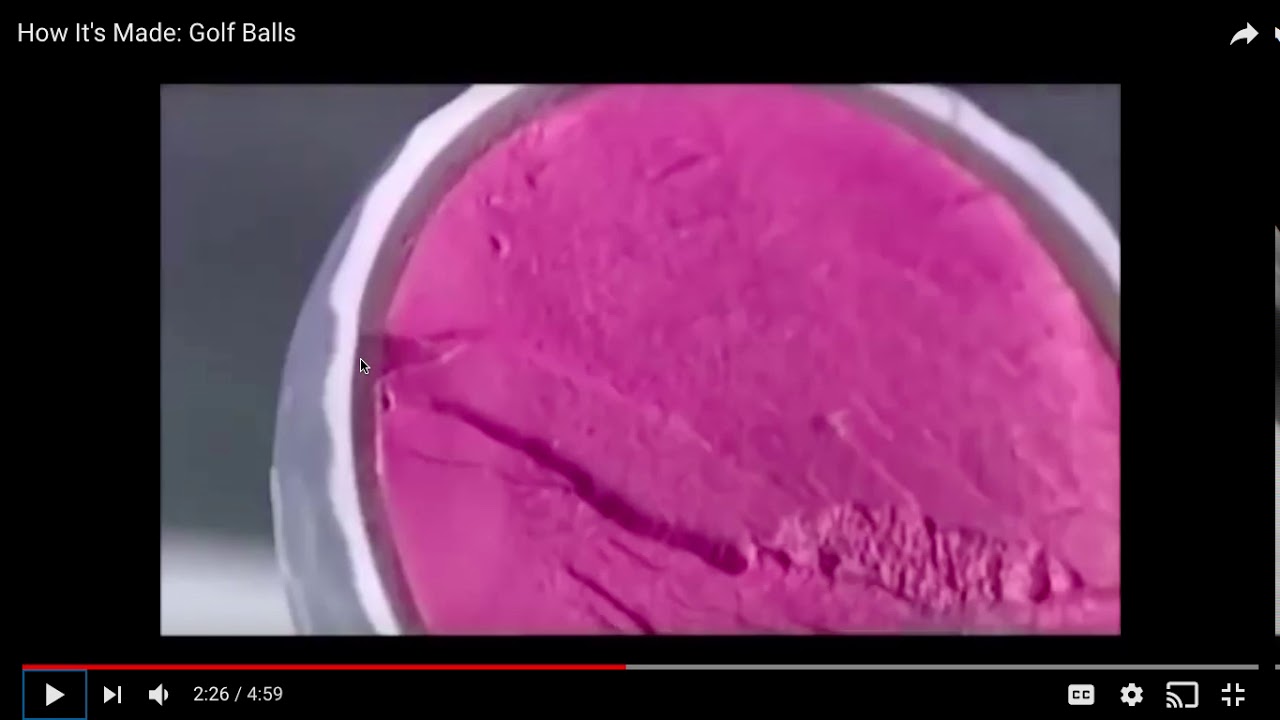 How Its made golf balls explained easier - YouTube