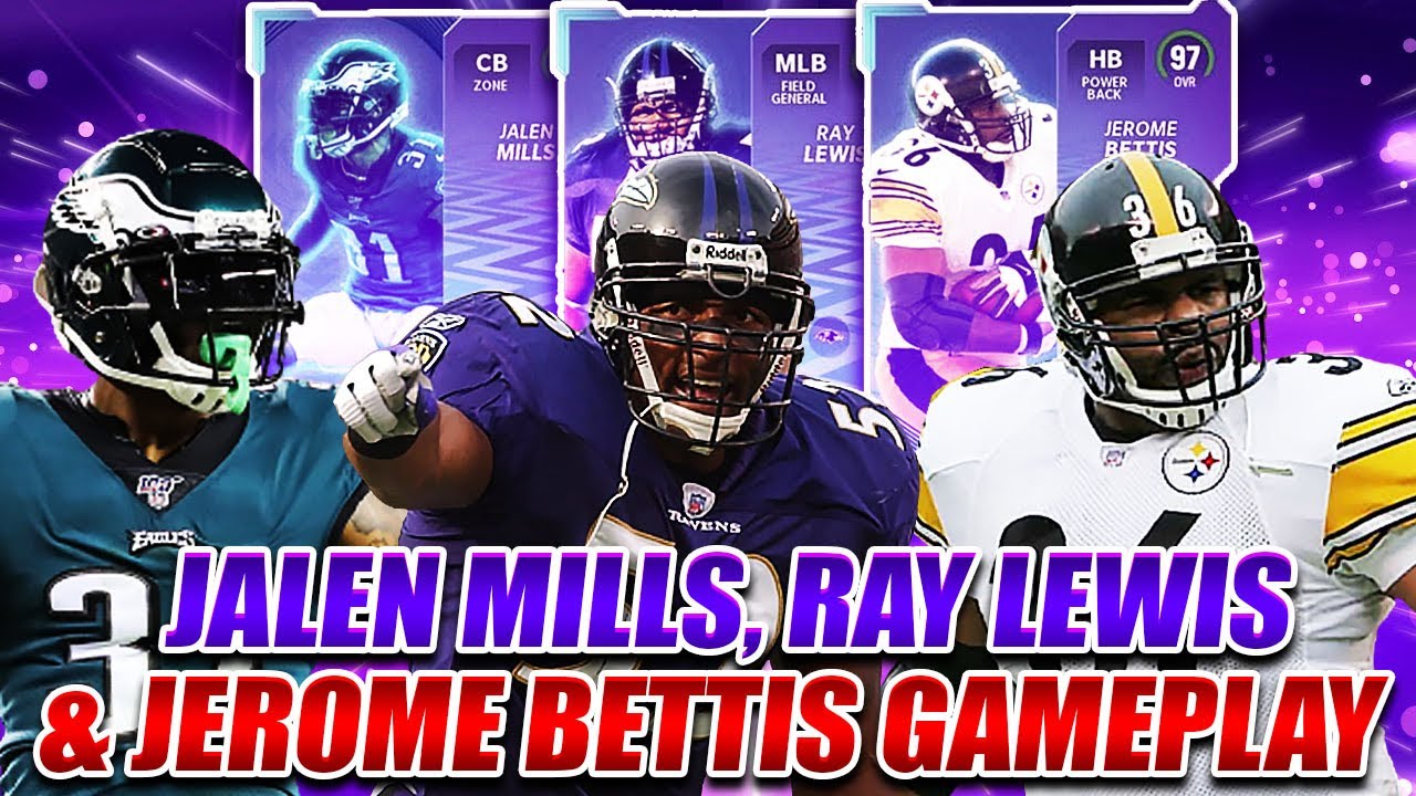 SUPER BOWL RAY LEWIS, JEROME BETTIS & LTD JALEN MILLS GAMEPLAY! MADDEN ...