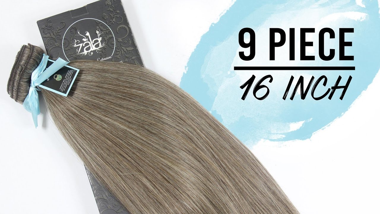 Top Deck #6/60 Highlighted Clip-in Hair Extensions 16-Inch 9-Piece Set ...