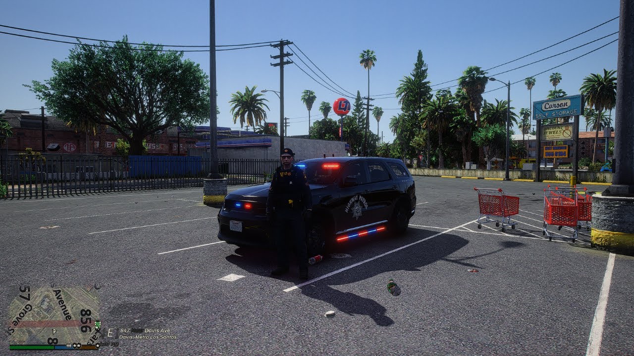 LSPDFR CHP Highway Patrol All New Ghost Durango Chasing a CHP Dodge ...