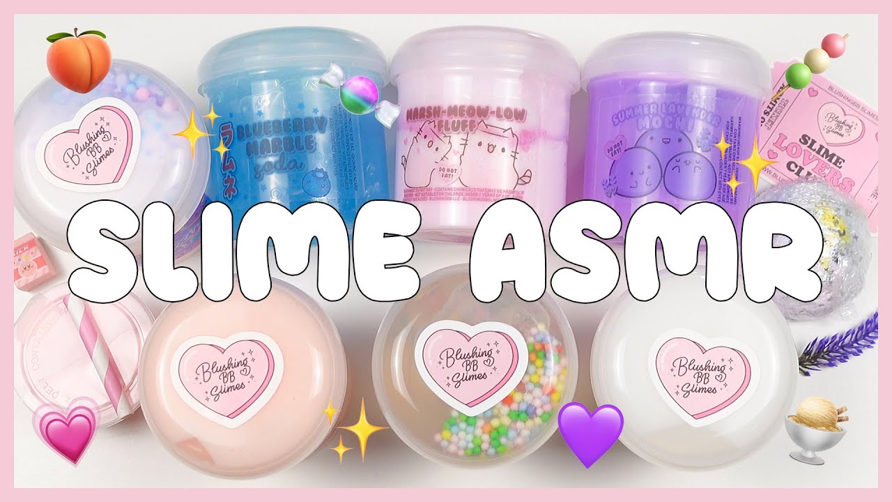 SATISFYING SLIME ASMR IN 4K | $140+ Popular Slime Shop Blushing BB ...