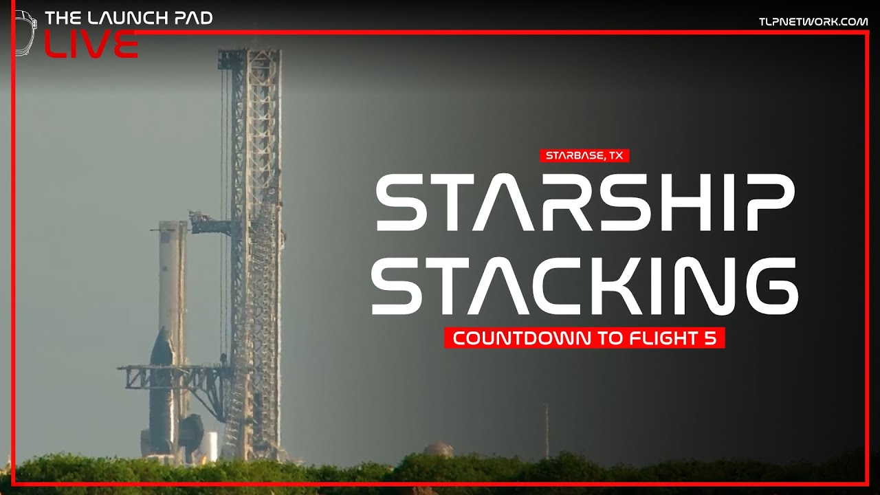 STACKING! SpaceX Stacks Ship 30 on Booster 12 - YouTube