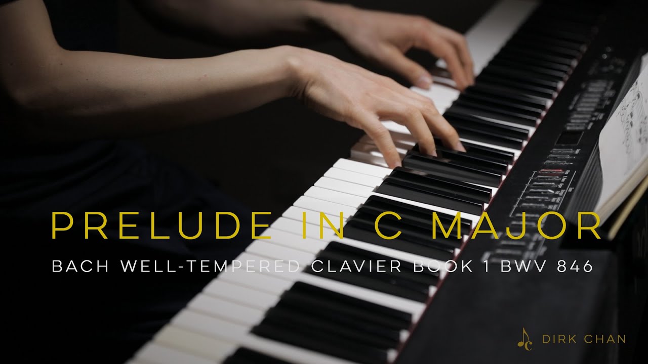 Bach Prelude in C Major BWV 846 (No.1) Well-Tempered Clavier Book 1 ...