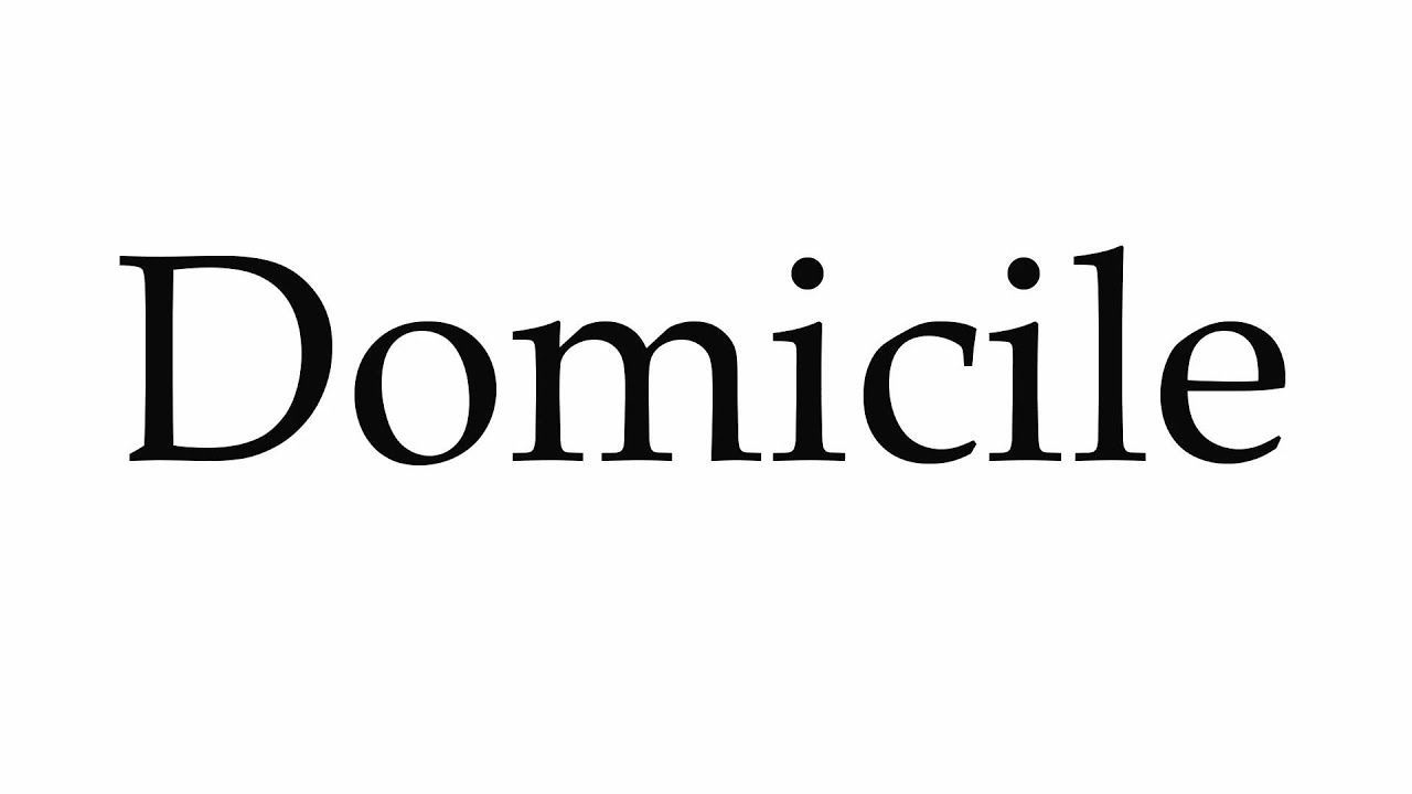 How to Pronounce Domicile - YouTube